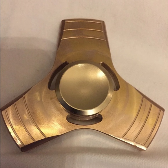 Games | Brass Fidget Trispinner Helps With Focus Add Adhd | Poshmark